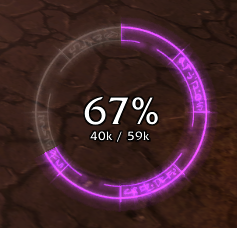 Circular XP Bar Screenshots - WeakAura - World of Warcraft