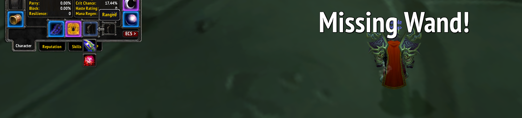 Empty Wand Slot Reminder Screenshots - WeakAura - World of Warcraft