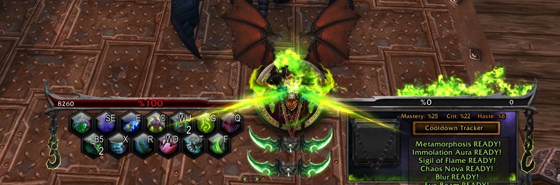 Rhytm Demon Hunter Ui - WeakAura - World of Warcraft