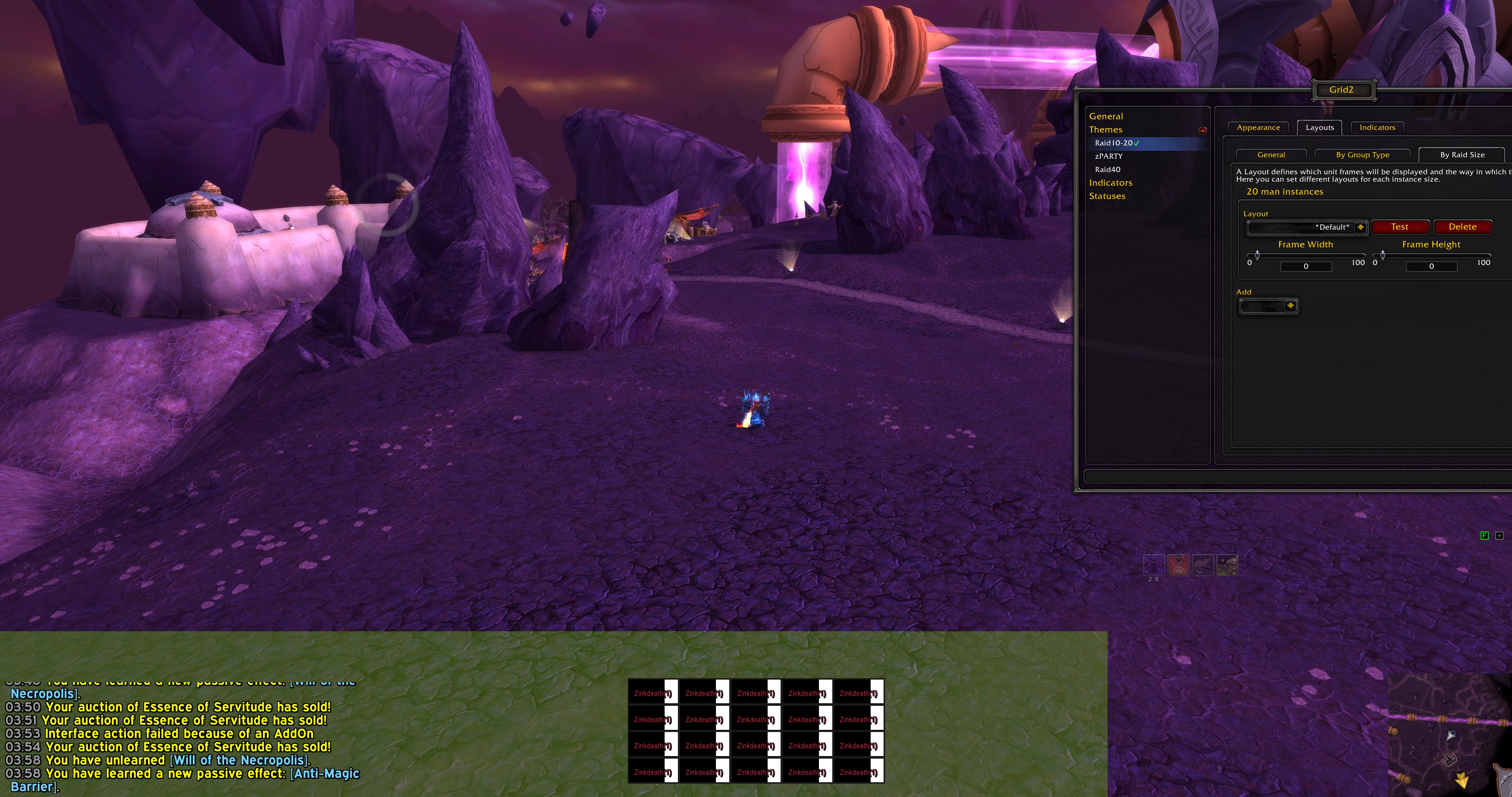 ZINK BEEG HEALTH BAR Accessibility WA V2 WeakAura World Of Warcraft