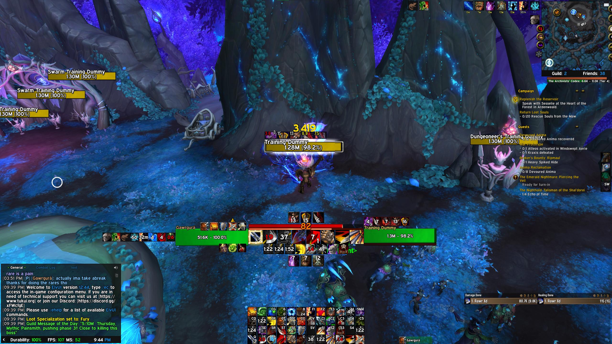 Dolphinos Warrior Ui Secondary Action Bar Screenshots Weakaura